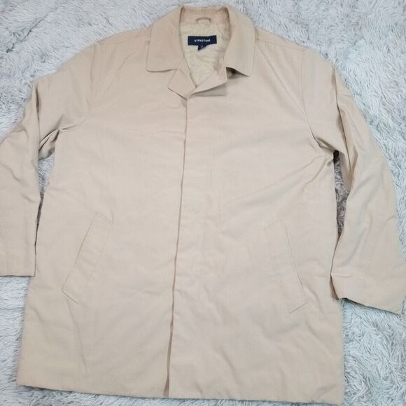 Structure | Jackets & Coats | Vintage Structure Jacket Mens Xl Biege ...